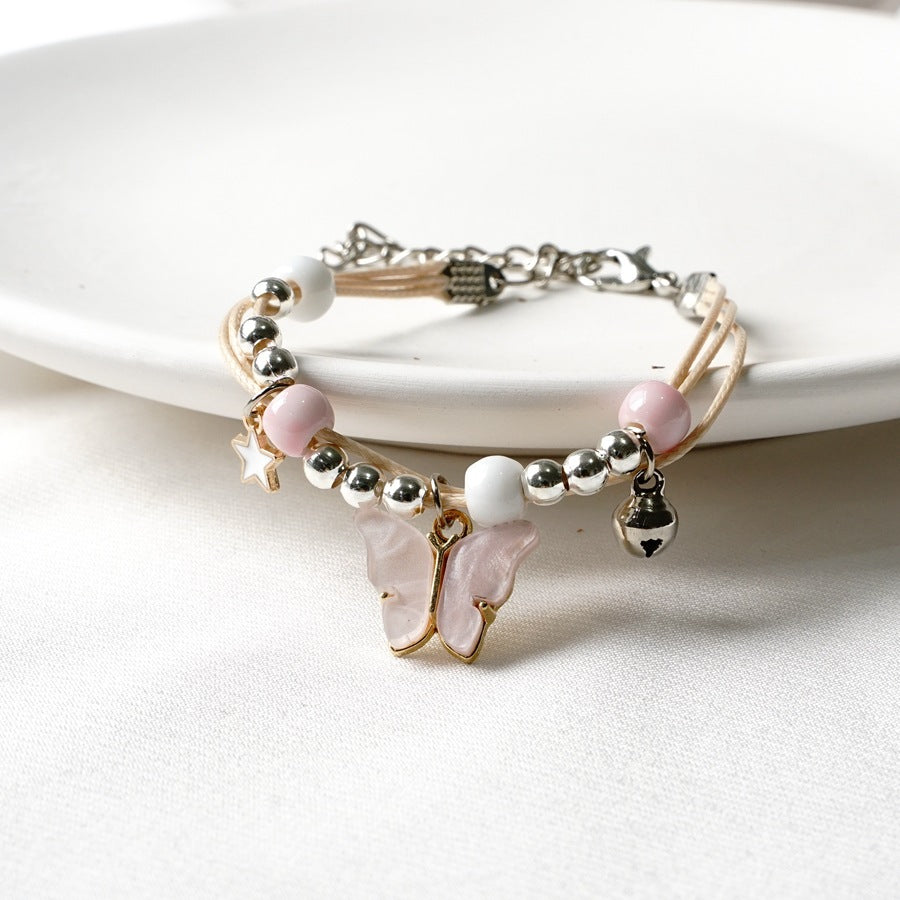 Ceramic Crystal Butterfly Bracelet – Gagagleam